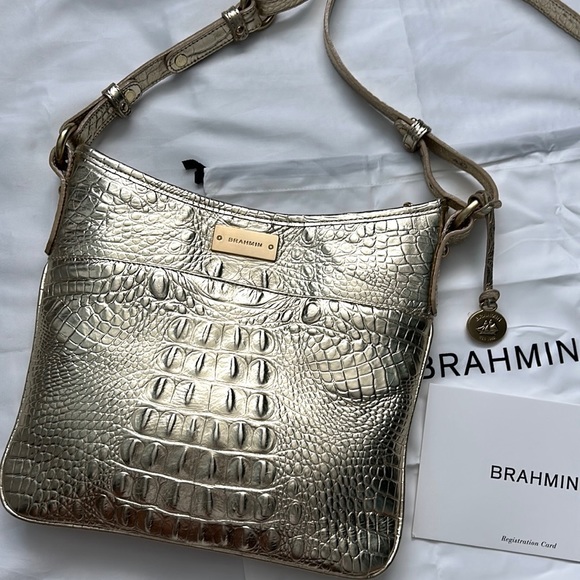 Brahmin | Bags | Brahmin Shayna Vintage Gold Mini Melbourne | Poshmark